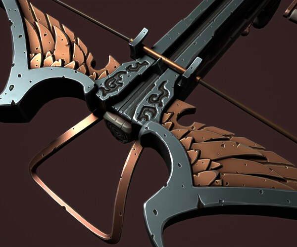 ArtStation - Rune crossbow and quiver | Game Assets