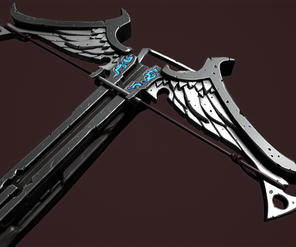 ArtStation - Rune crossbow and quiver | Game Assets