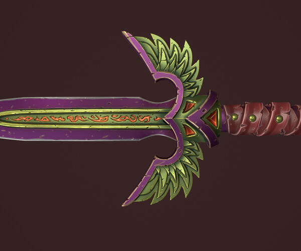 ArtStation - Rune dagger | Game Assets