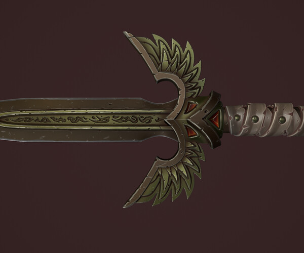 ArtStation - Rune dagger | Game Assets