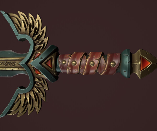 ArtStation - Rune dagger | Game Assets