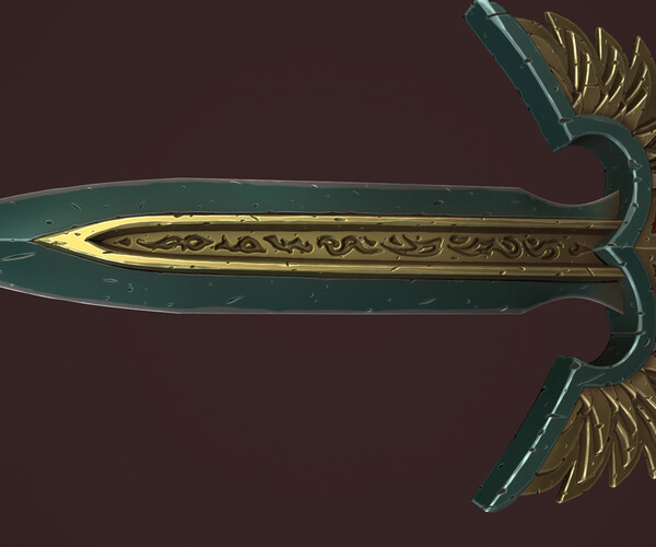ArtStation - Rune dagger | Game Assets
