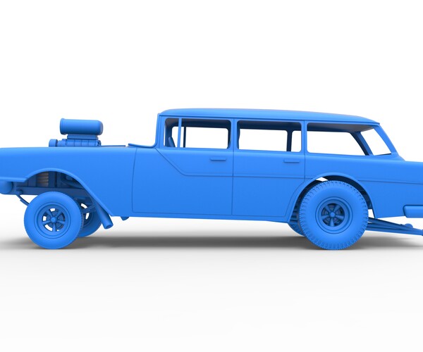 ArtStation - 3D printable Diecast Gasser Scale 1:25 | Resources