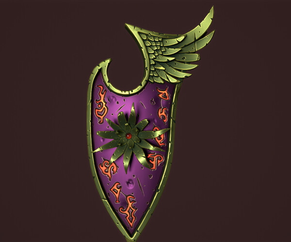 ArtStation - Rune shield | Game Assets