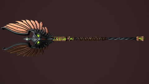 ArtStation - Rune staff | Game Assets
