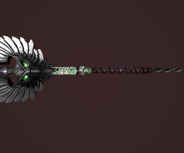 ArtStation - Rune staff | Game Assets