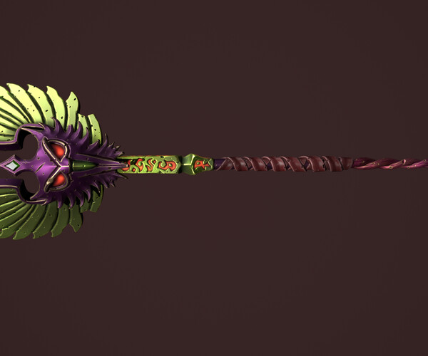ArtStation - Rune staff | Game Assets