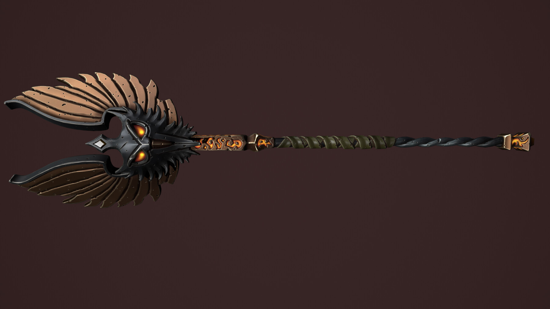 ArtStation - Rune staff | Game Assets