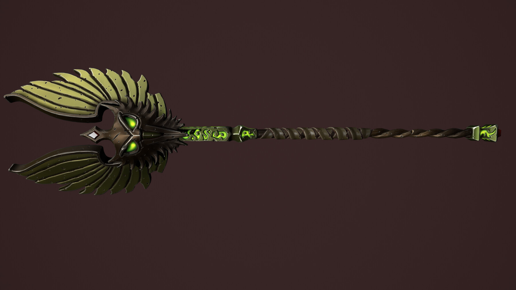 ArtStation - Rune staff | Game Assets