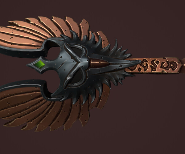 ArtStation - Rune staff | Game Assets