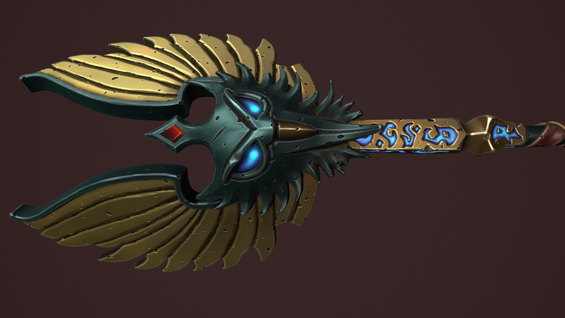 ArtStation - Rune staff | Game Assets