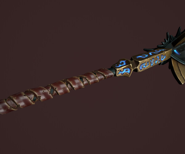 ArtStation - Rune staff | Game Assets