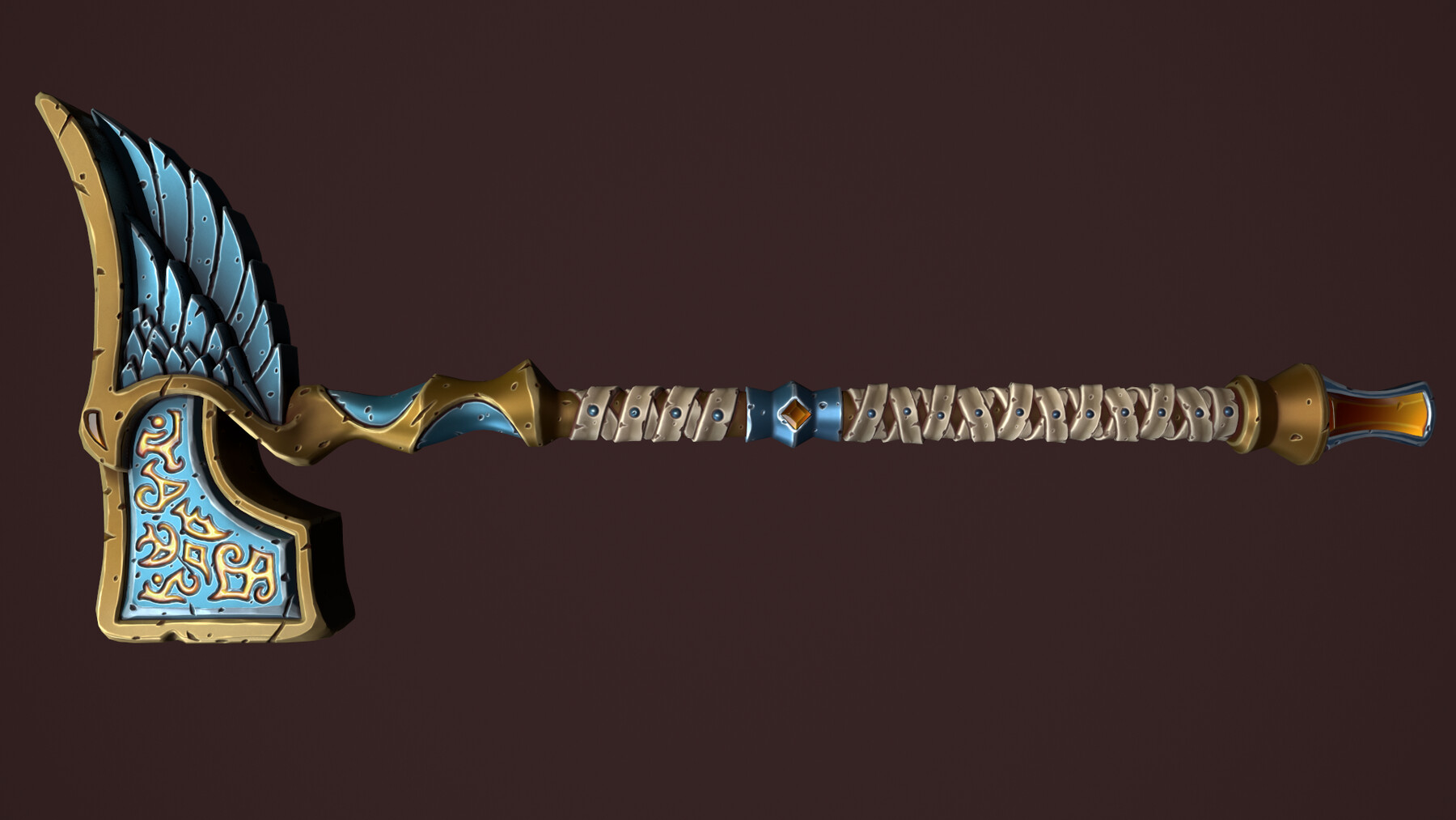 ArtStation - Rune two handed hammer | Game Assets