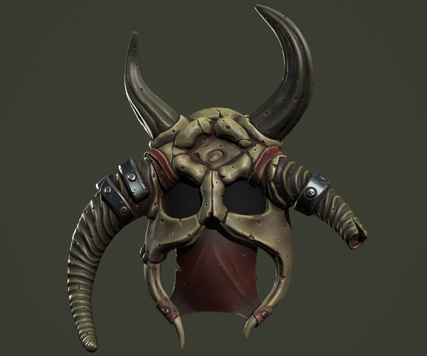 ArtStation - Barbarian mask | Game Assets