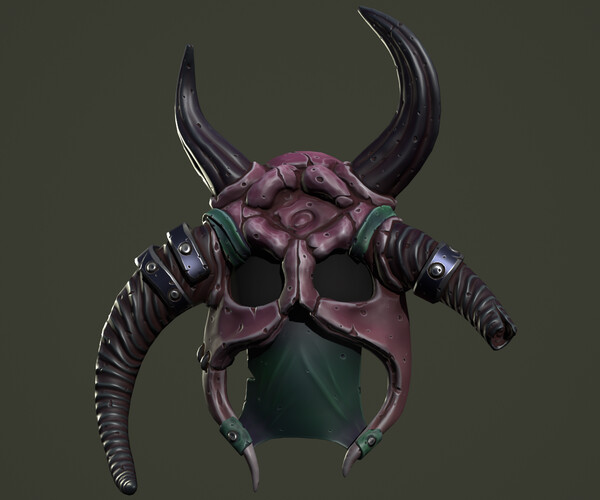 ArtStation - Barbarian mask | Game Assets