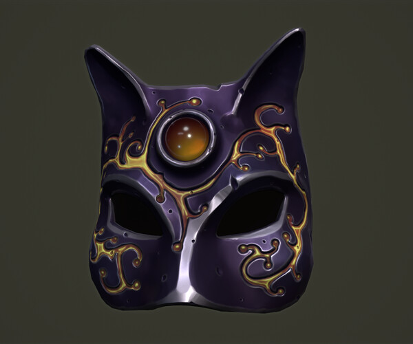 ArtStation - Cat mask | Game Assets