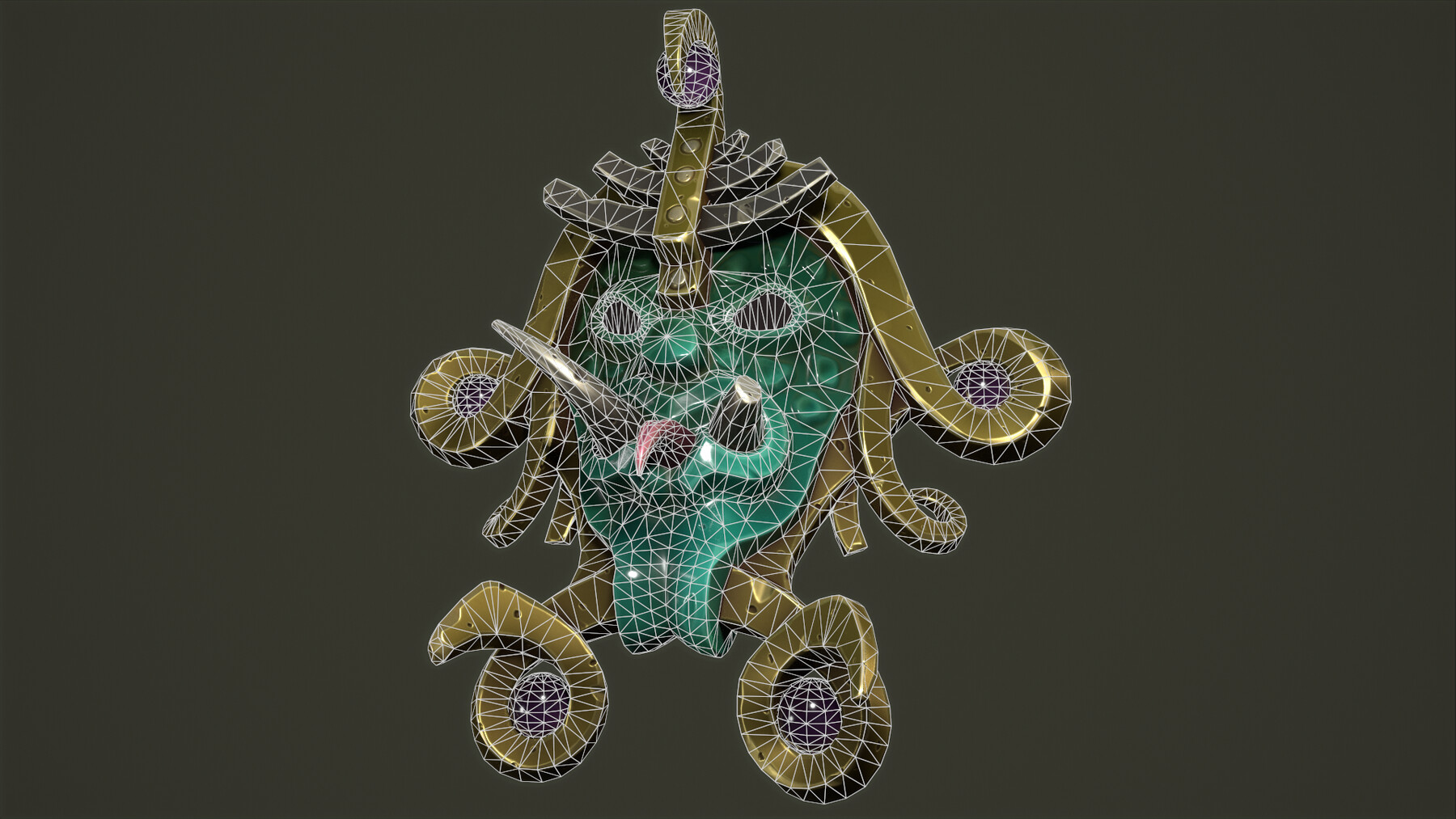 ArtStation - Jade mask | Game Assets