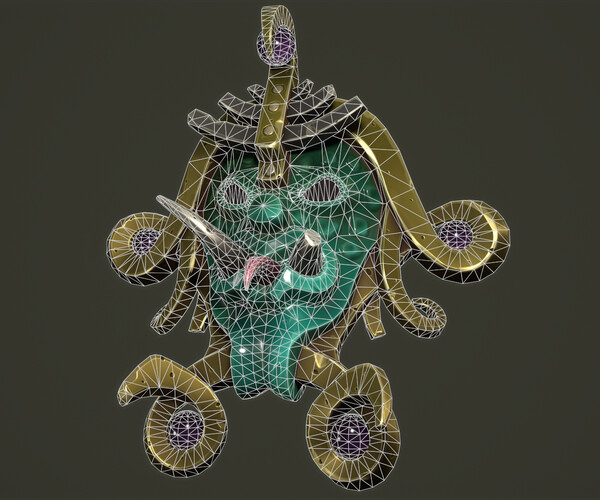 ArtStation - Jade mask | Game Assets