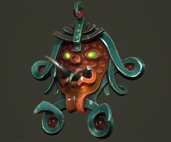 ArtStation - Jade mask | Game Assets