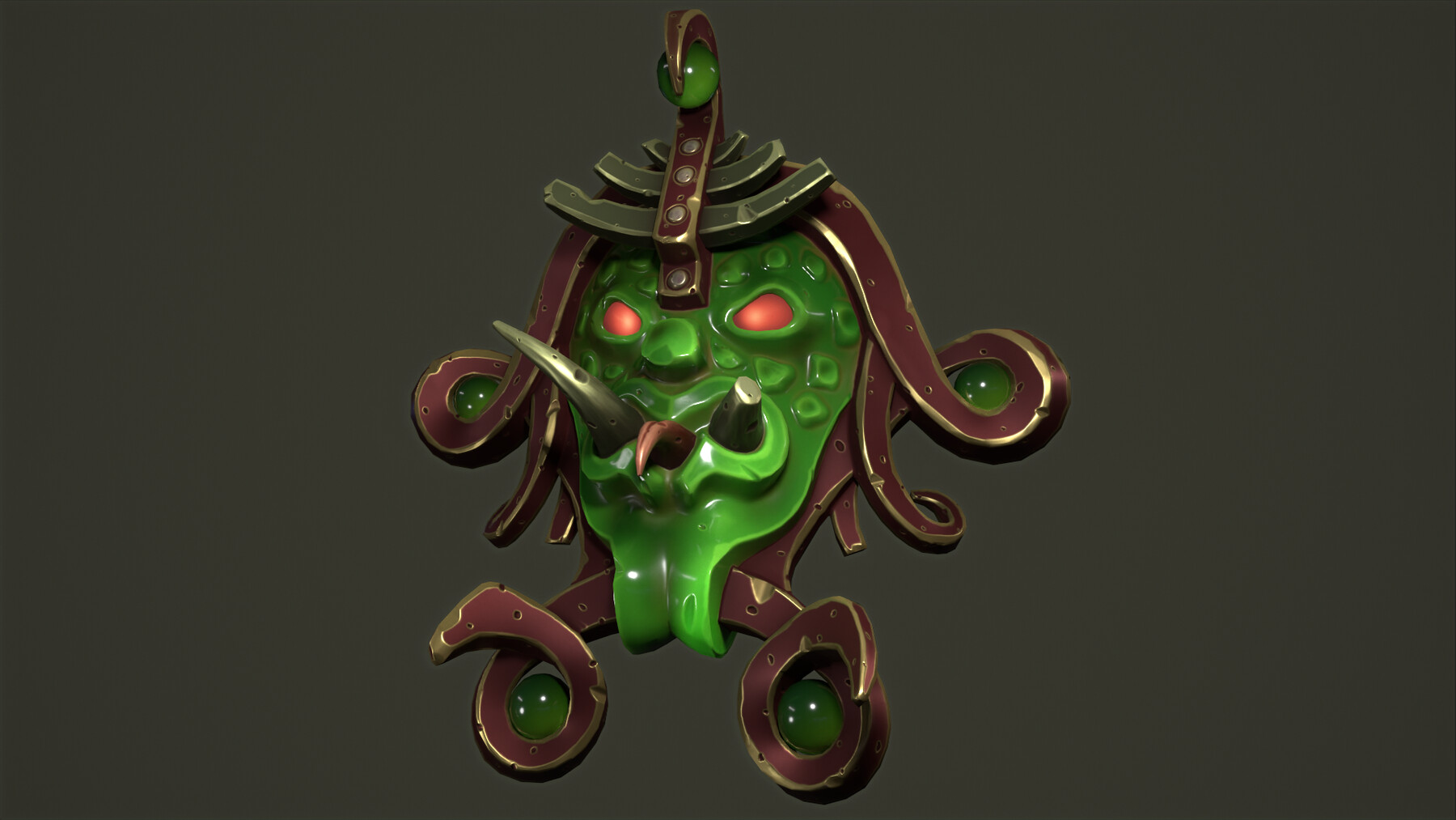 ArtStation - Jade mask | Game Assets