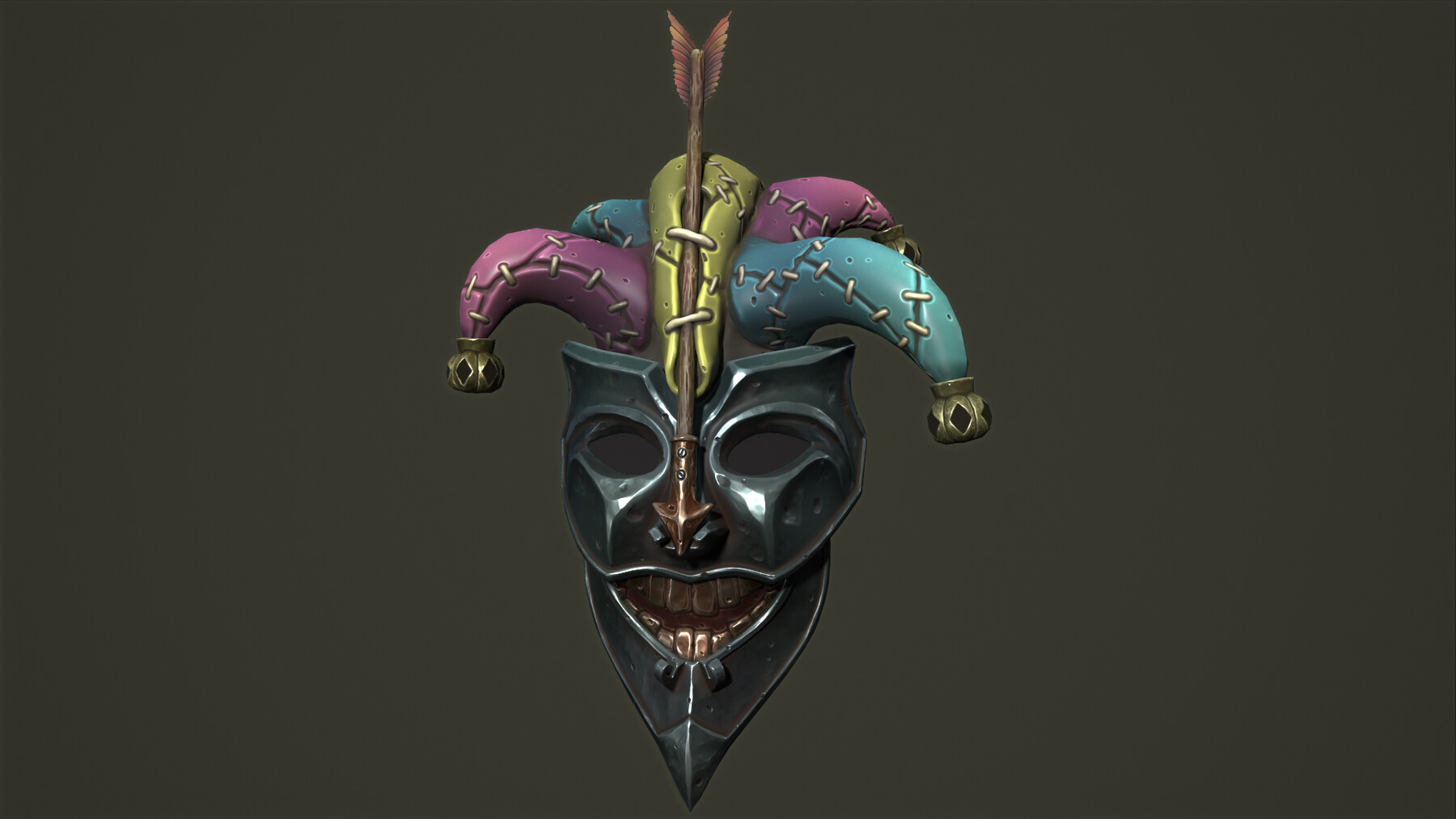 ArtStation - Jester mask | Game Assets