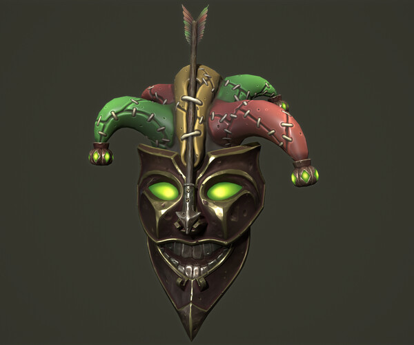 ArtStation - Jester mask | Game Assets