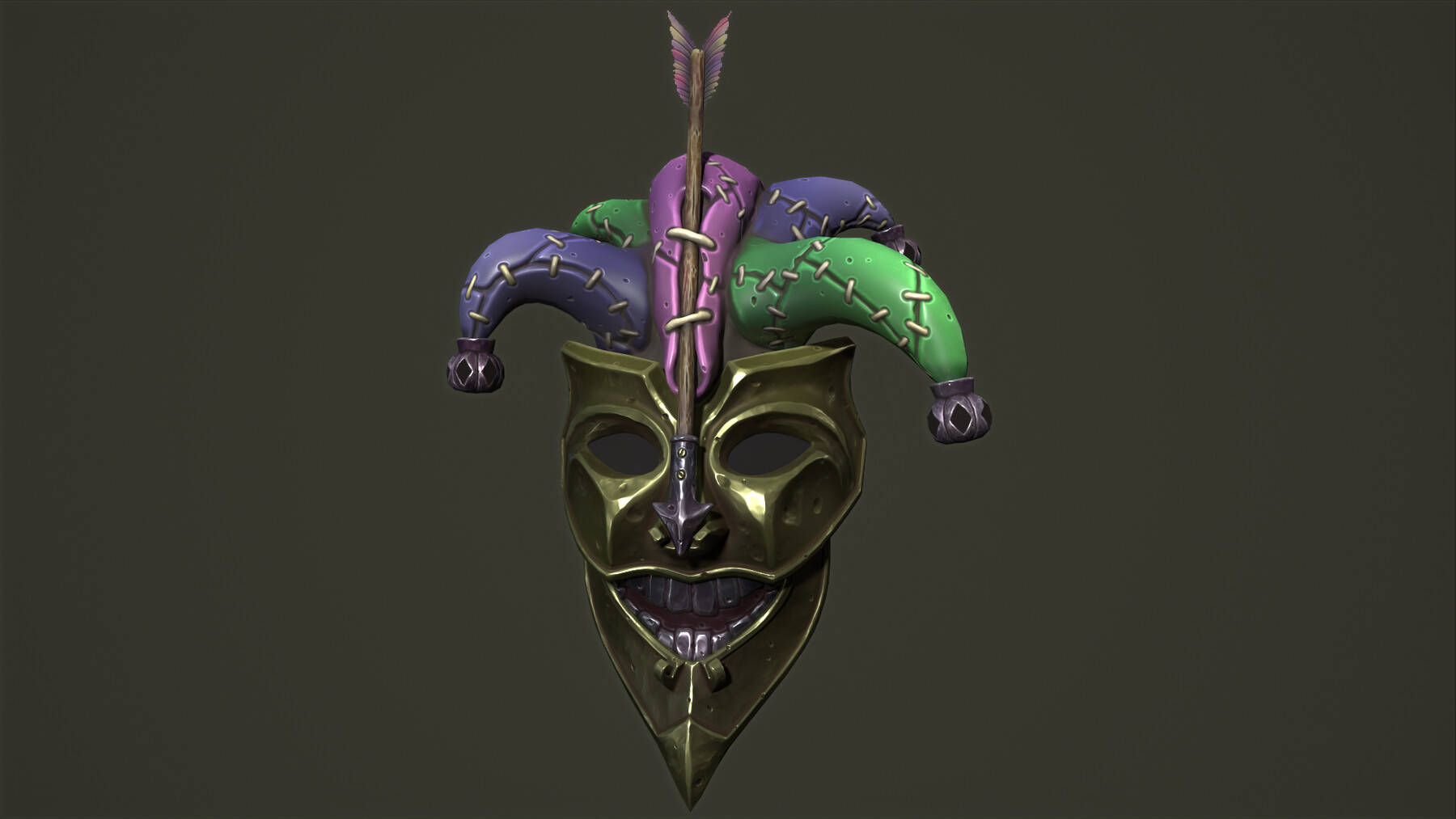 ArtStation - Jester mask | Game Assets
