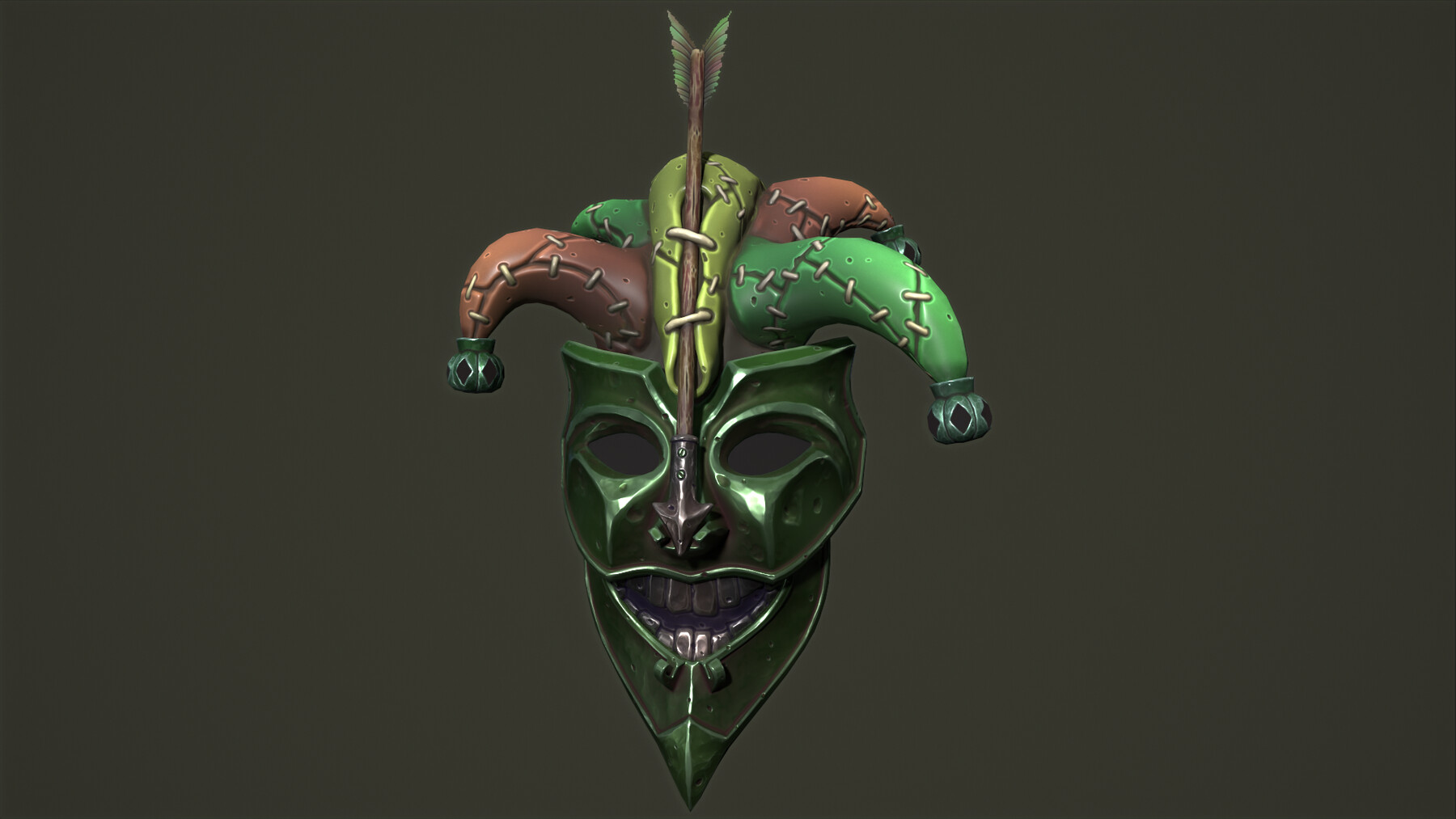 ArtStation - Jester mask | Game Assets