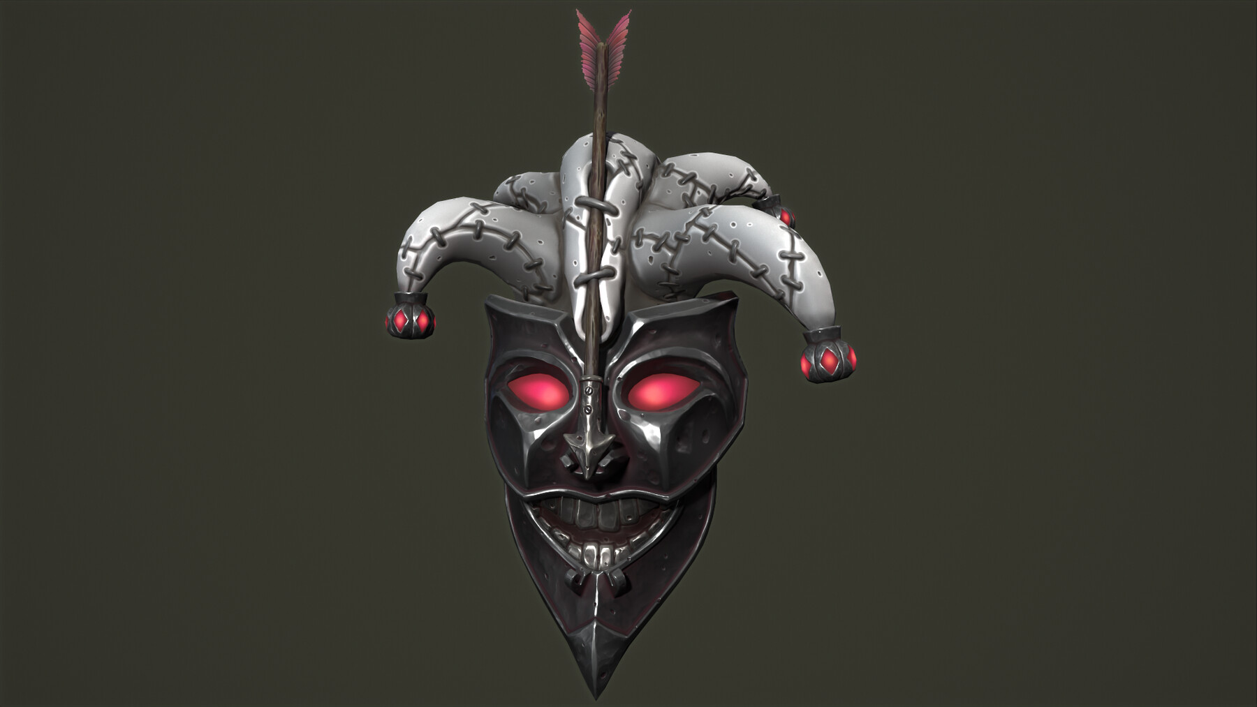 ArtStation - Jester mask | Game Assets