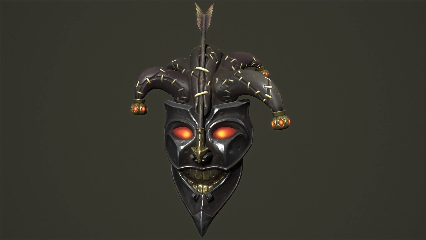 ArtStation - Jester mask | Game Assets