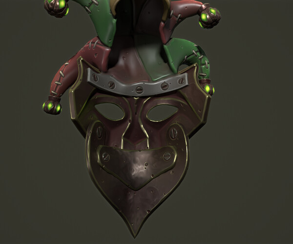 ArtStation - Jester mask | Game Assets