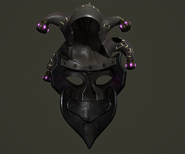 ArtStation - Jester mask | Game Assets