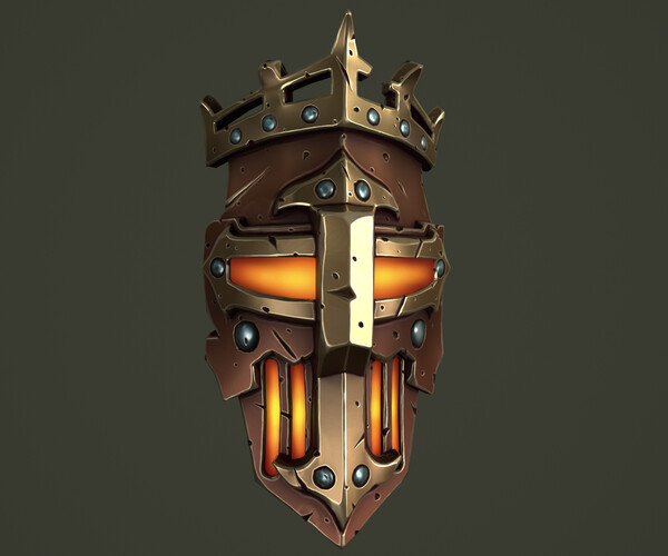 ArtStation - Knight mask | Game Assets