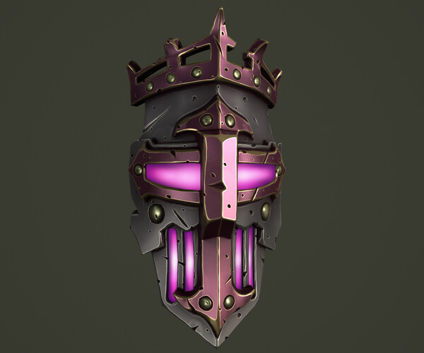 ArtStation - Knight mask | Game Assets