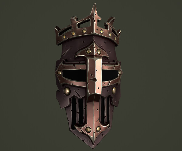 ArtStation - Knight mask | Game Assets