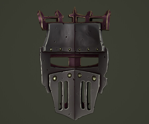 ArtStation - Knight mask | Game Assets