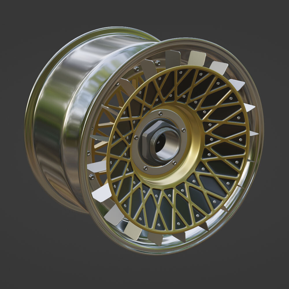 ArtStation - BBS E57 Turbofan 17" Rim/Wheel Porsche 935 3D Model ...