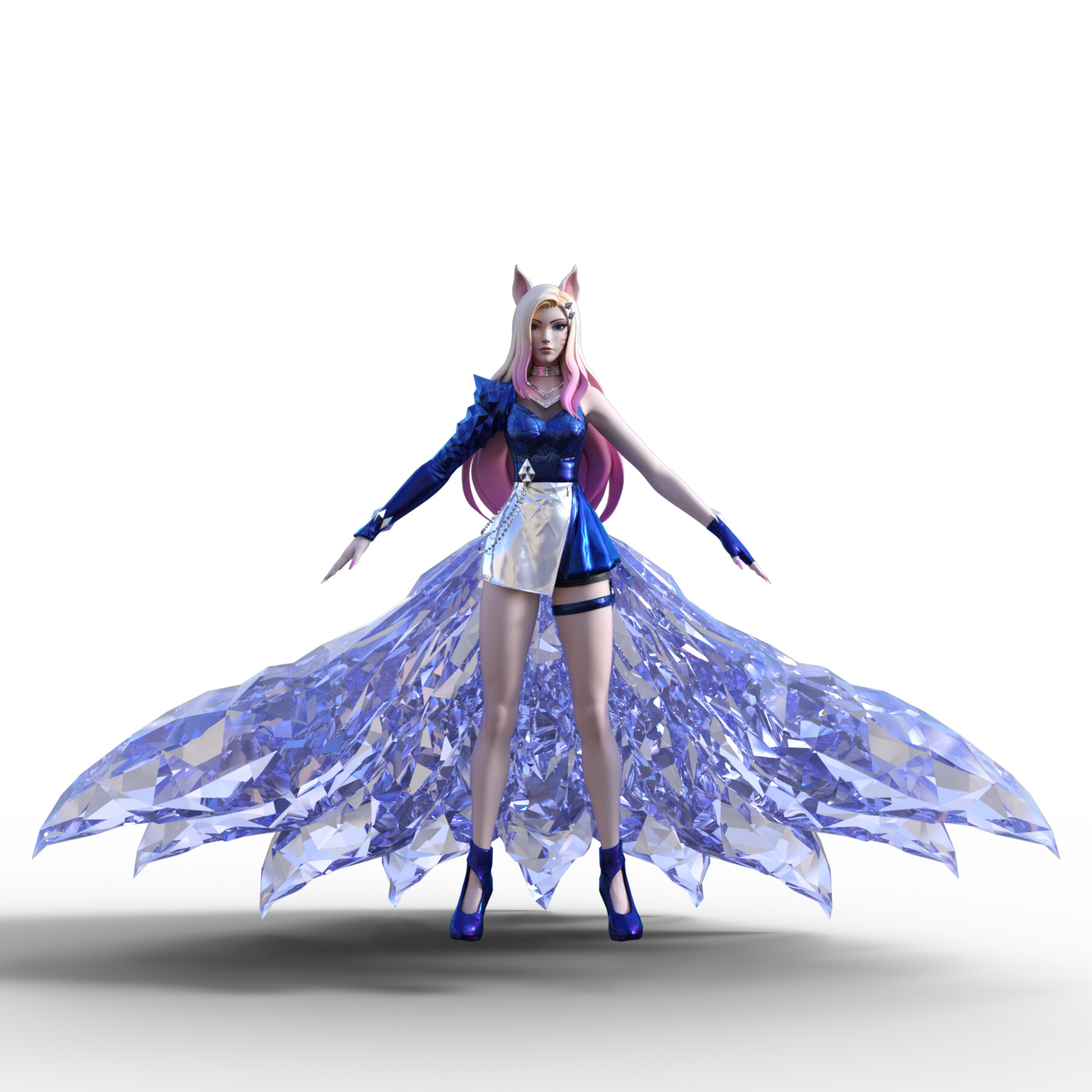 ArtStation - League of Legends - KDA ALL OUT Ahri RIGGED | Resources