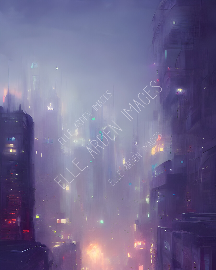 ArtStation - Blue City Night | Artworks