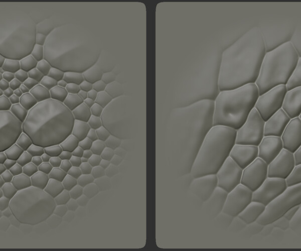 ArtStation - Reptile Scales / Skin Alphas V2 (18 Alphas) (Hand Sculpted ...