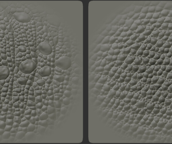 ArtStation - Reptile Scales / Skin Alphas V2 (18 Alphas) (Hand Sculpted ...