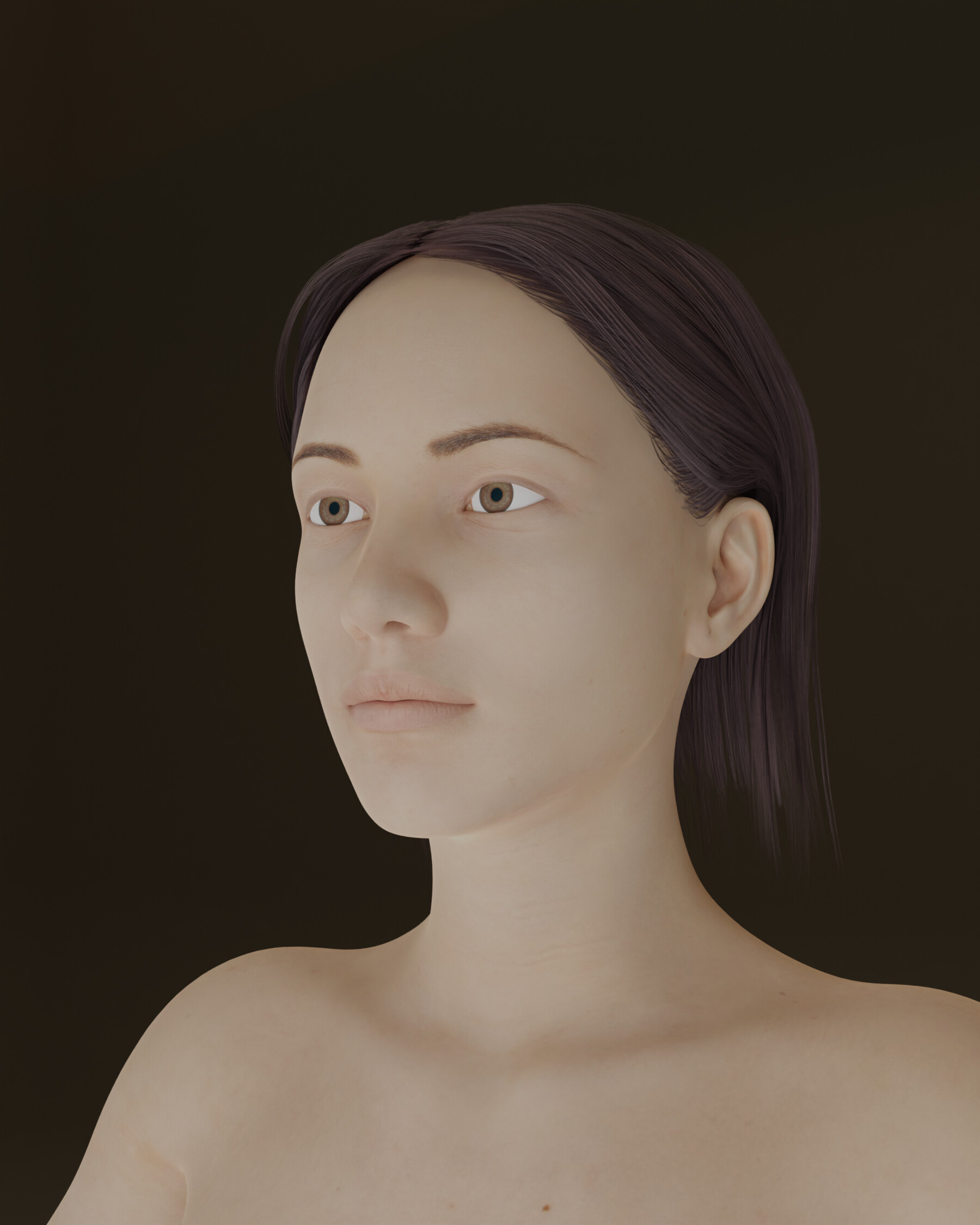 ArtStation - Lora Hair ( hair cards) .blend file | Game Assets