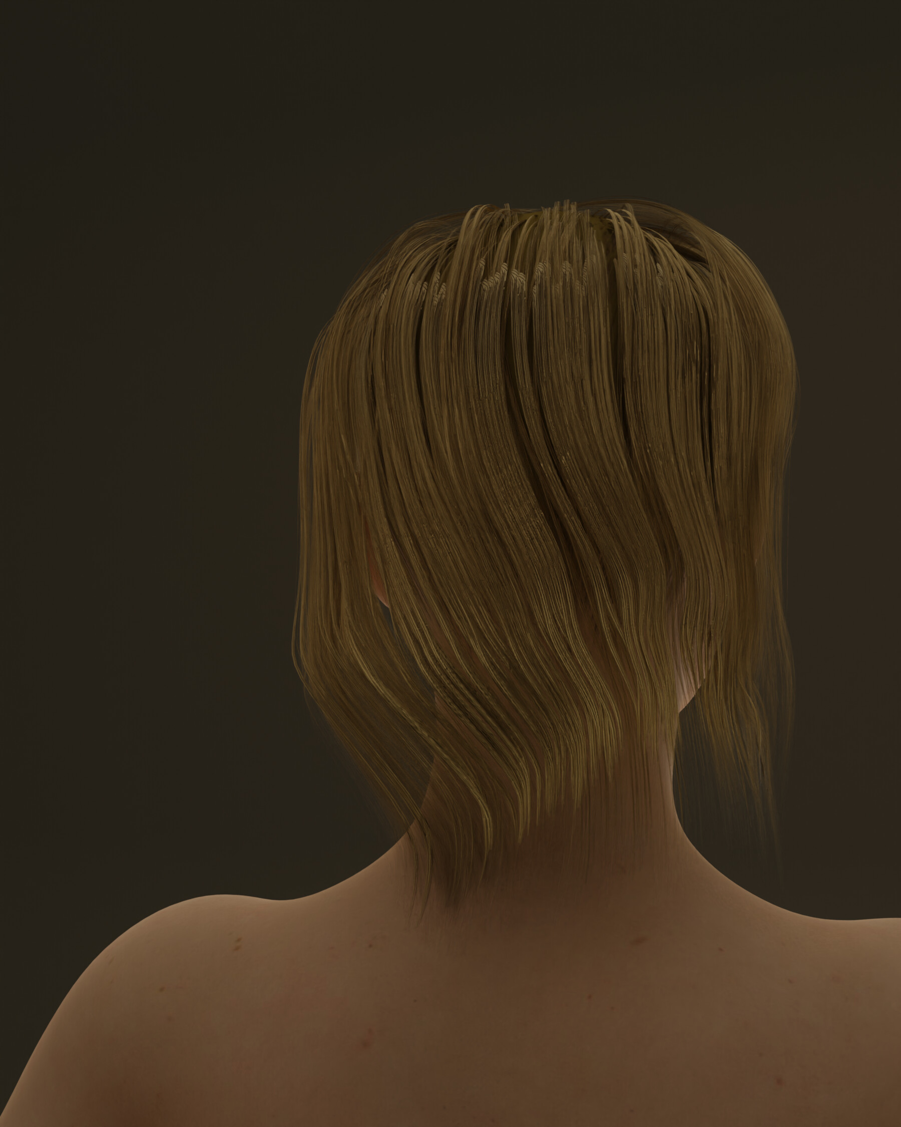 ArtStation - Lora Hair ( hair cards) .blend file | Game Assets