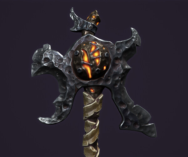 ArtStation - Brute poleaxe | Game Assets