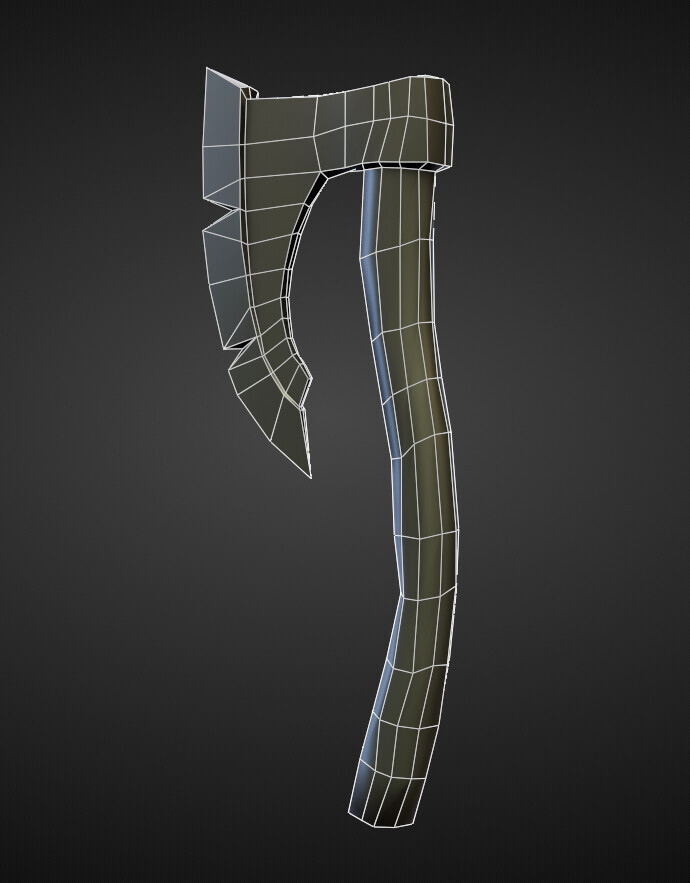 ArtStation - AXE2 high and low poly | Game Assets