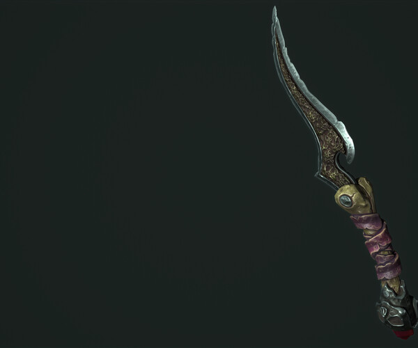 ArtStation - Undead dagger | Game Assets