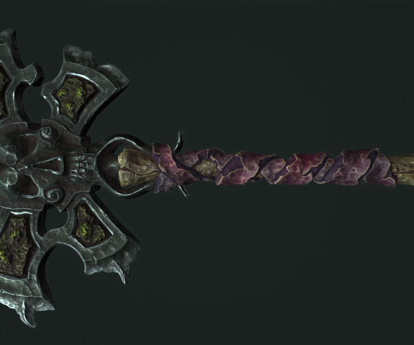 ArtStation - Undead poleaxe | Game Assets