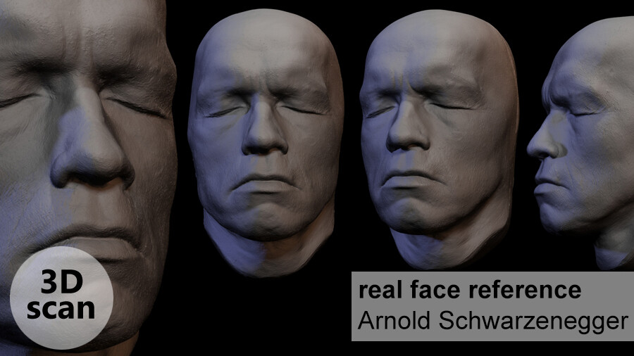 ArtStation - 3d scan of Arnold Schwarzenegger's face | Resources