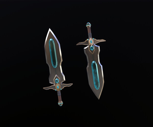ArtStation - Stylized Low-Poly Swords Bundle | Game Assets