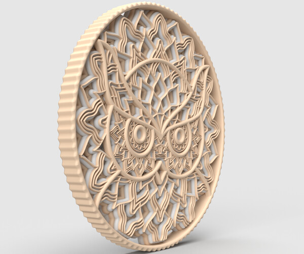 ArtStation - Circular Owl Decor | Resources